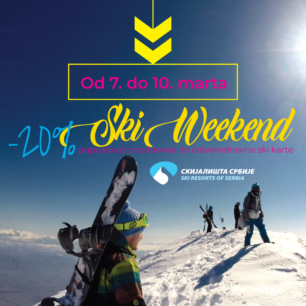 Ski Weekend od 7. do 10. marta | Skijališta Srbije